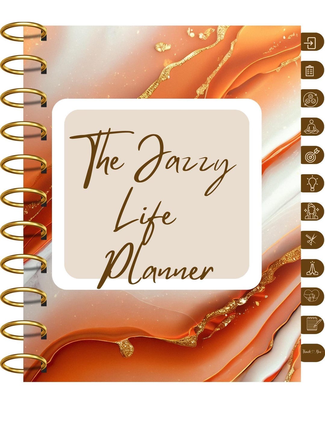 Editable PDF Jazzy Life Planner - Etsy