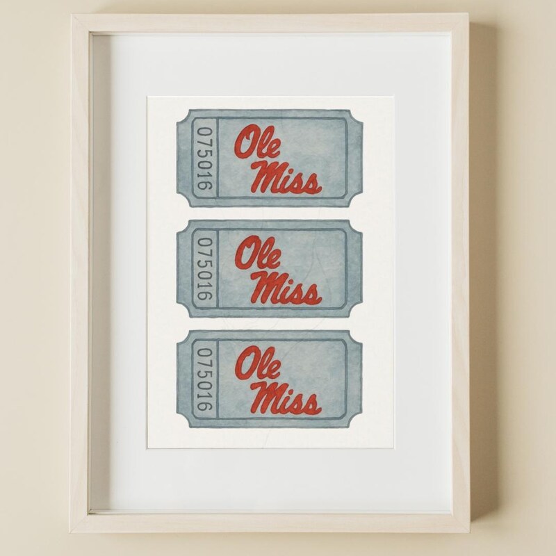 Ole Miss Wall Decor - Etsy