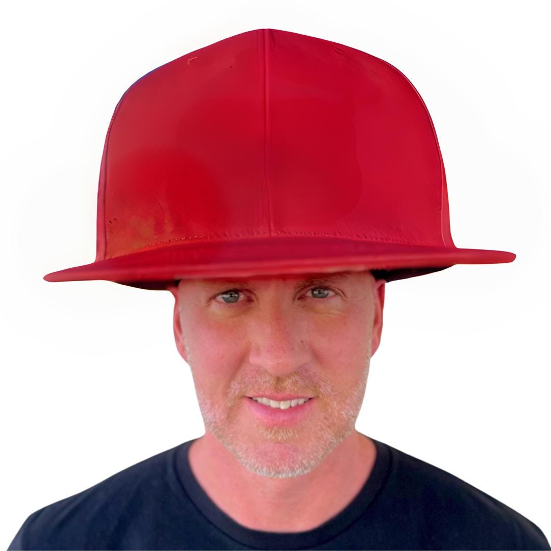 Blank Giant Red Baseball Hats for Hat Makers - Etsy