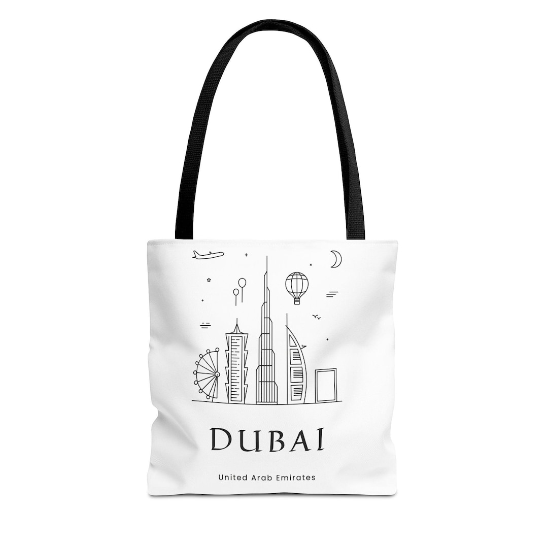 Dubai Skyline Tote Bag, Travel Accessories, Beach Bag, Gift for ...