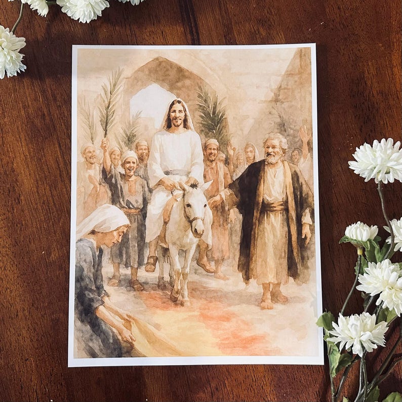 Easter Artwork & Daily Devotional Guide (8 Days of Holy Week) - Etsy