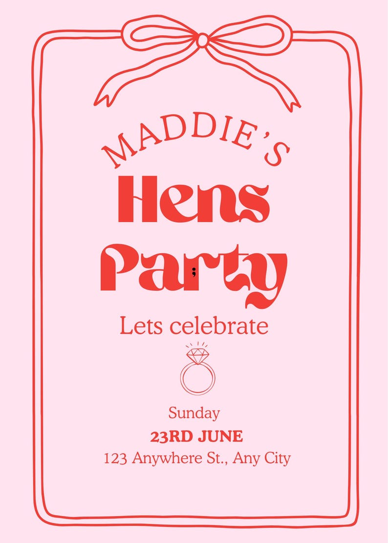 Hen Party Games Bundle | Bachelorette Invitation & Games Set (digital ...