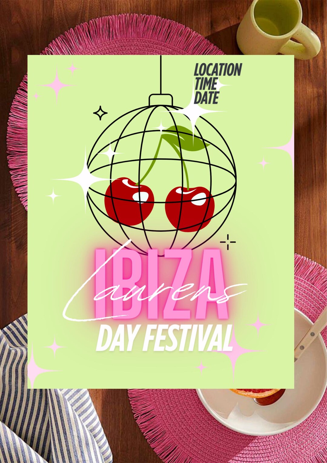 Ibiza Day Festival Party Invitation - Etsy