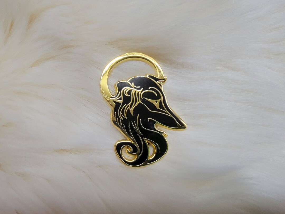 Silken Elegance Pin - Polished Gold-finished Nickel Metal Filled With a ...