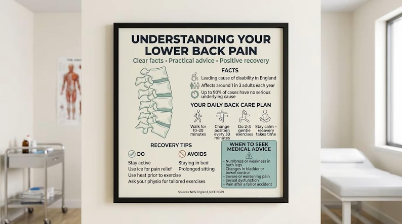 Clinical Lower Back Pain Poster/leaflet - Etsy