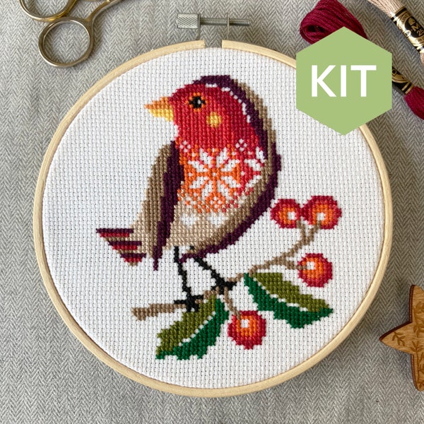 Robin Embroidery - Etsy UK
