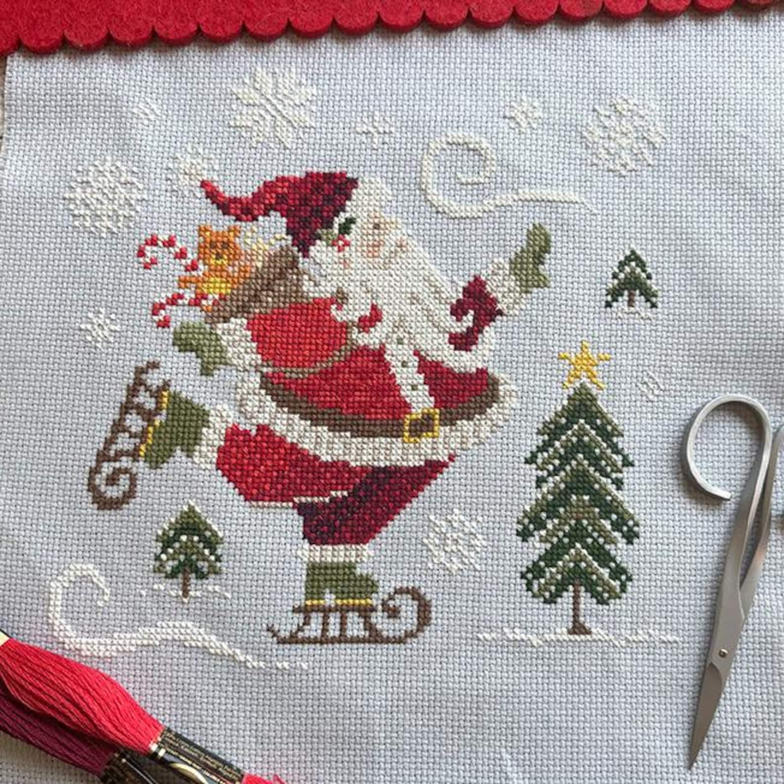 Skating Santa - PDF Pattern - Etsy