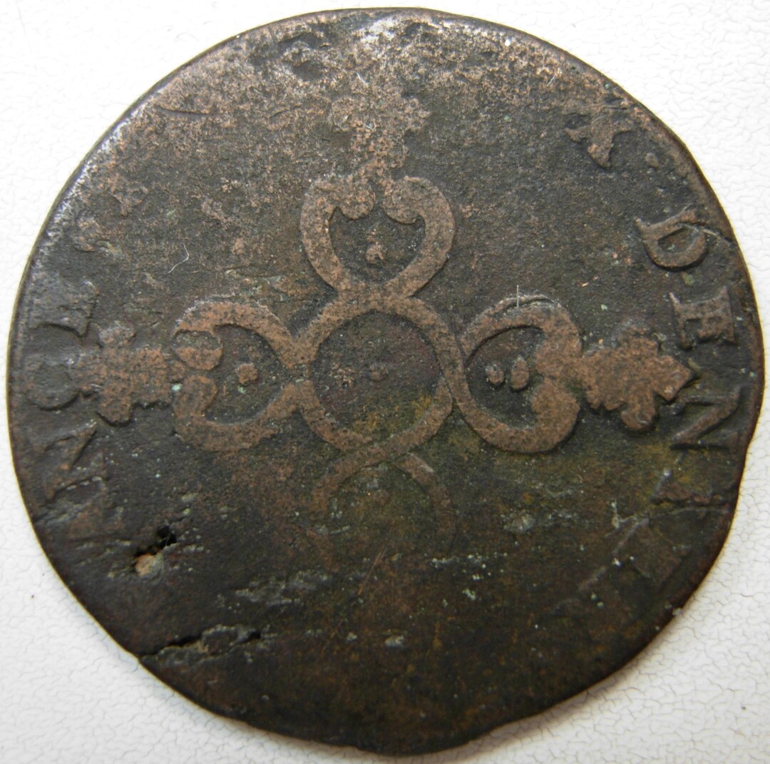 1710-1712 France 6 Deniers Vintage Coin Louis XIV Rare - Etsy