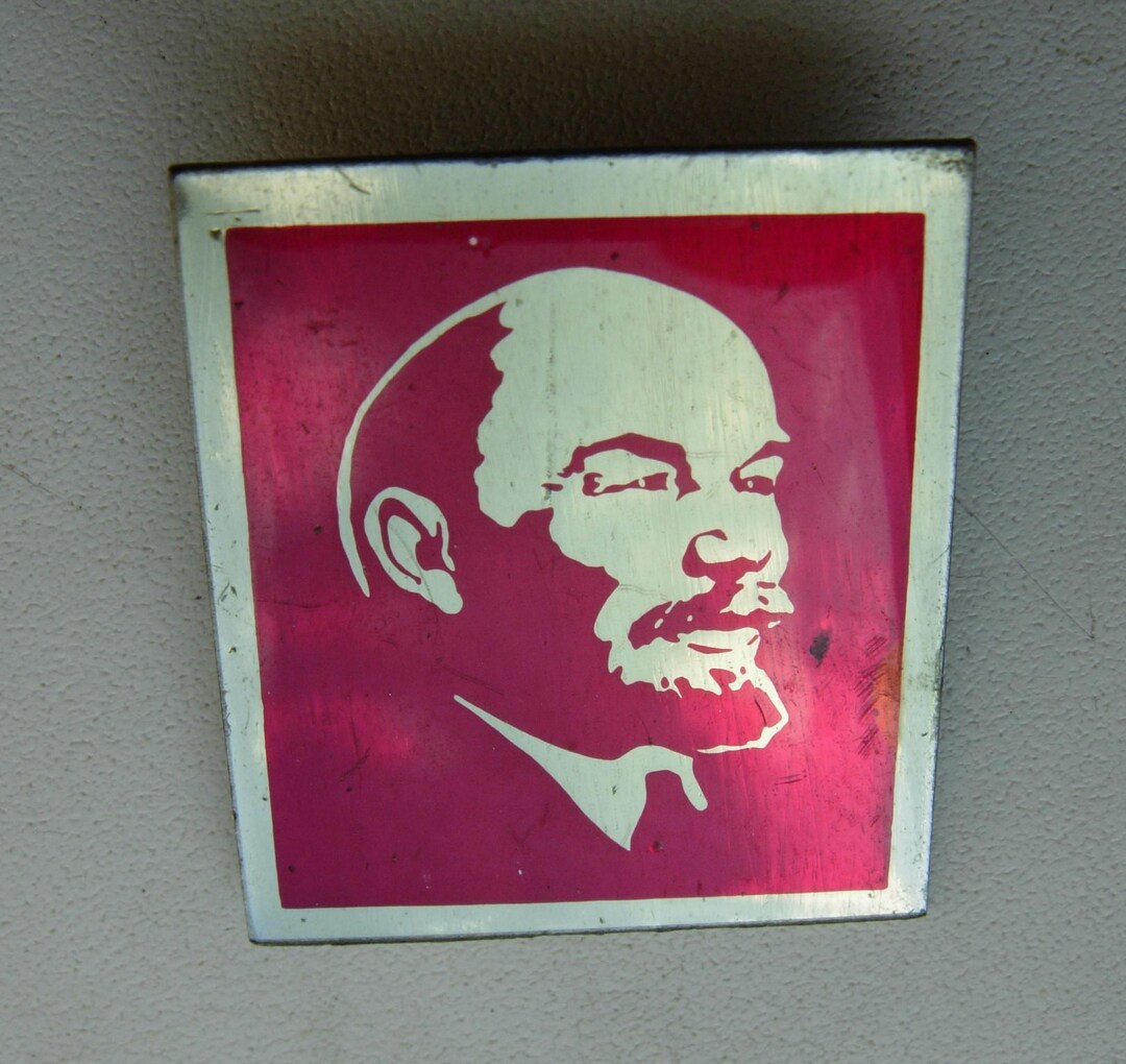Vintage USSR Soviet 1950s Pin Badge With Soviet Dictator LENIN ...