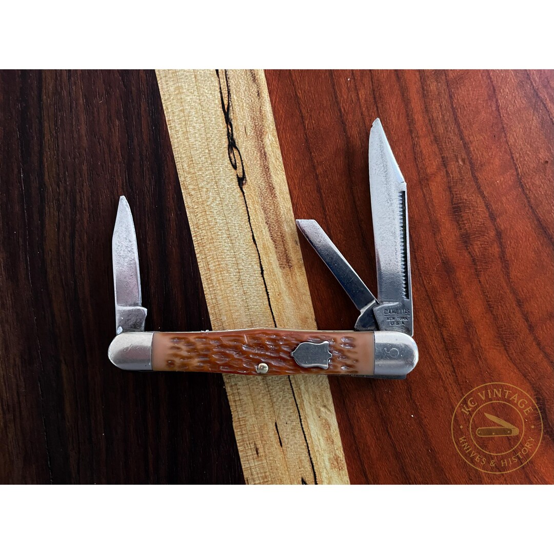 Vintage Camillus USA Three-blade Stockman Pocket Knife 72 – Mid-century ...