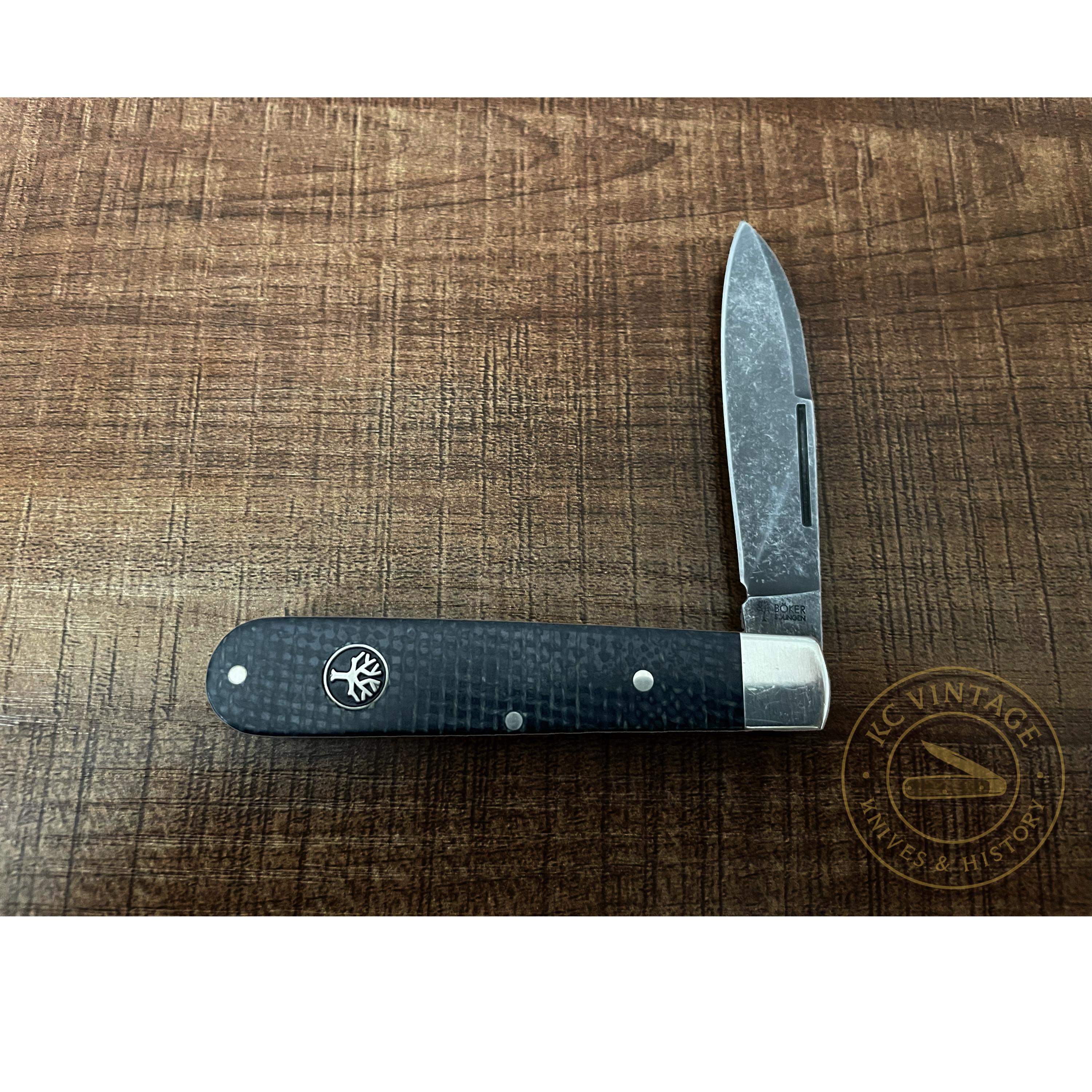 Vintage Böker Tree Brand Jack Knife – Solingen Germany – Dark Carbon ...