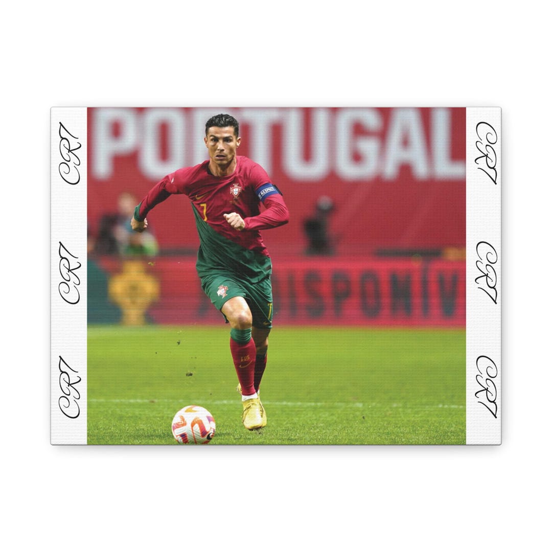 Cristiano Ronaldo Canvas Art Print, Soccer Wall Décor, Football Fan ...
