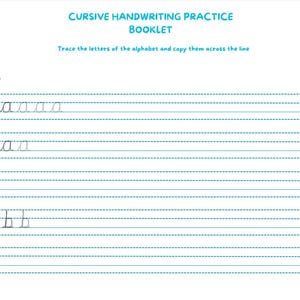 Cursive Alphabet Tracing Worksheet | Uppercase & Lowercase Letters ...