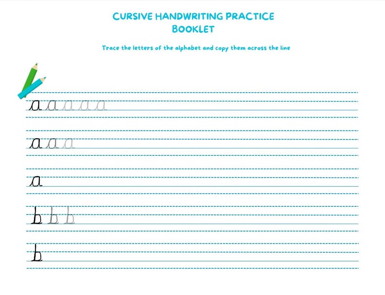 Cursive Alphabet Tracing Worksheet | Uppercase & Lowercase Letters ...