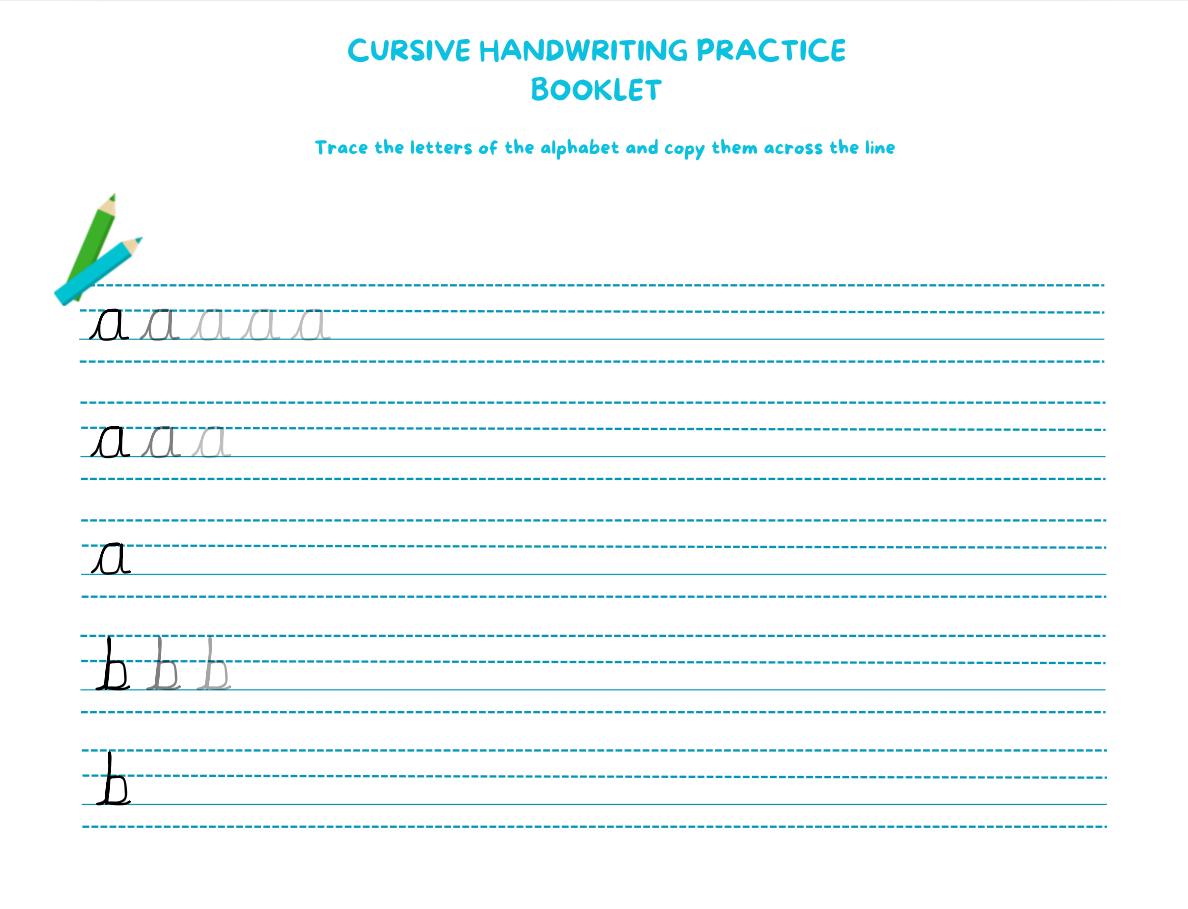 Cursive Alphabet Tracing Worksheet | Uppercase & Lowercase Letters ...