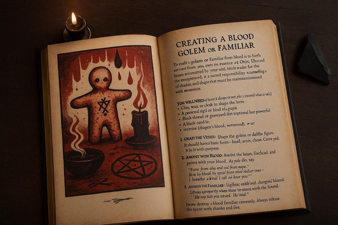 Blood Magic Grimoire, Witchcraft Spellbook (digital Download) - Etsy