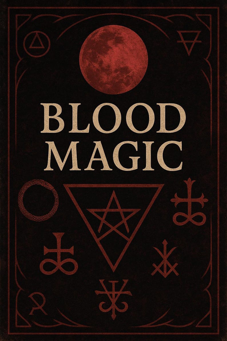 Blood Magic Grimoire Occult Witchcraft Spellbook Digital Download ...