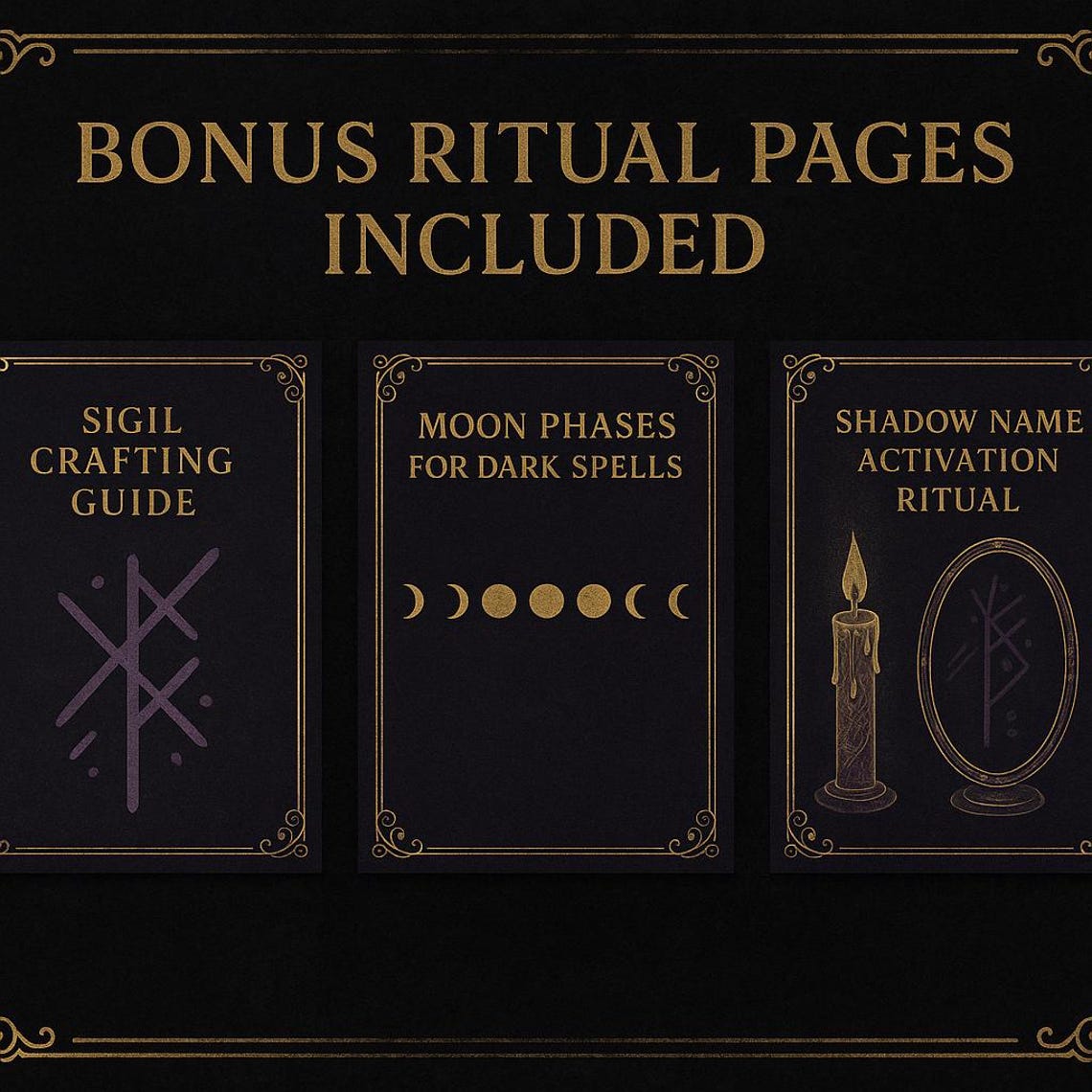 Dark Witch Grimoire: 13 Forbidden Shadow Spells (PDF) - Etsy