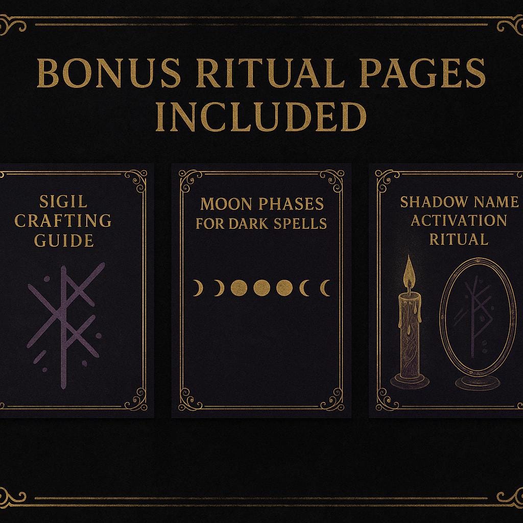 Dark Witch Grimoire: 13 Forbidden Shadow Spells (PDF) - Etsy
