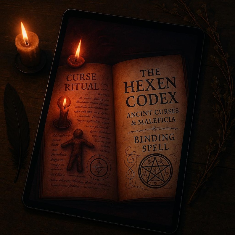 The Hexen Codex Ancient Curses & Maleficia Digital Grimoire PDF Dark Witchcraft Generational ...