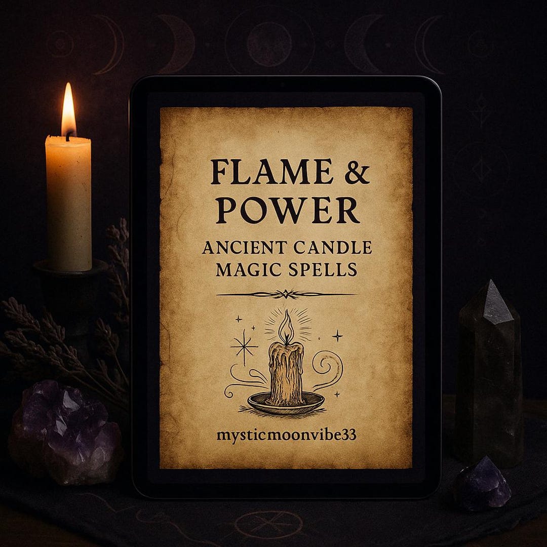 Flame & Power: Ancient Candle Magic Spells Grimoire Printable ...