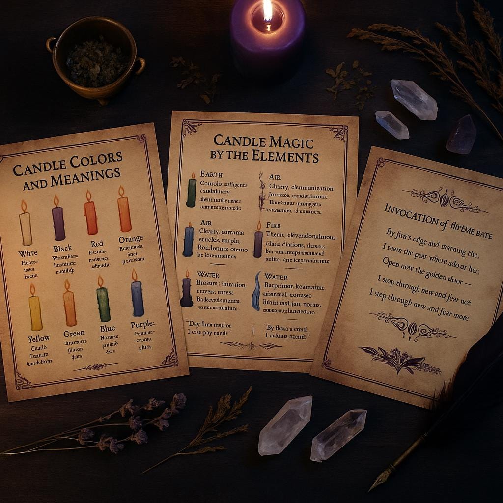 Candle Magic Spells Grimoire: Ancient Rituals & Invocations (PDF) - Etsy