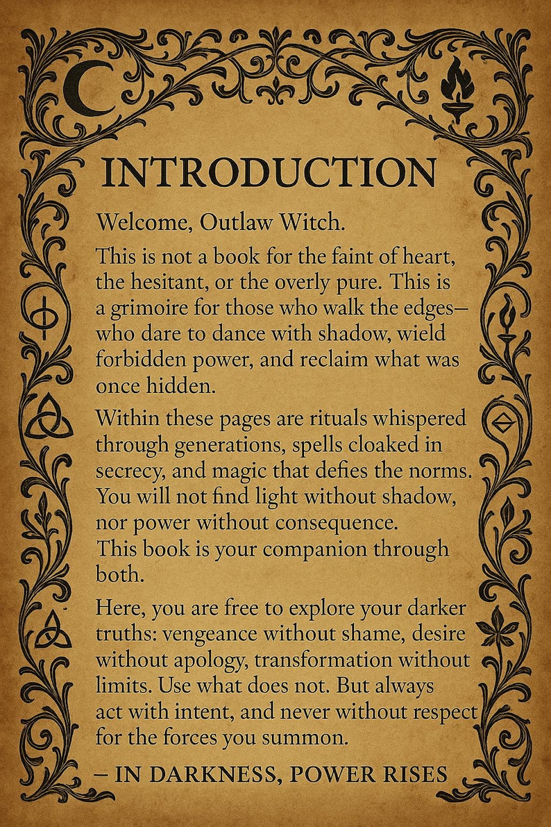 Forbidden Witch Grimoire: Dark Rituals, Shadow Work, and Sigil Pages ...