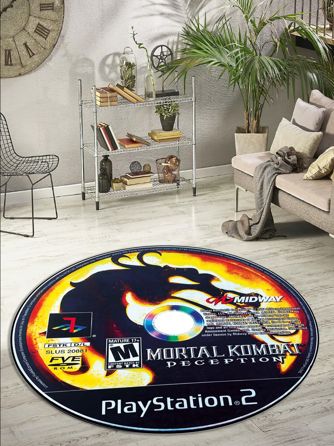 Mortal Kombat Rug, Mortal Kombat Shaolin Monks Rug, CD Rug, Gamer Rug ...