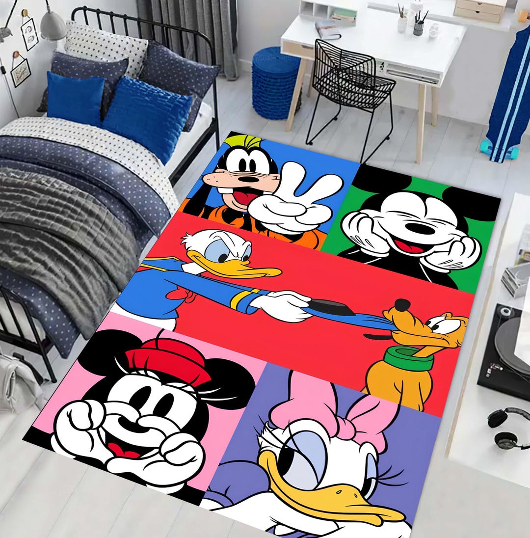 Cartoon Character Rug: Custom Kids Nursery Room Decor - Etsy