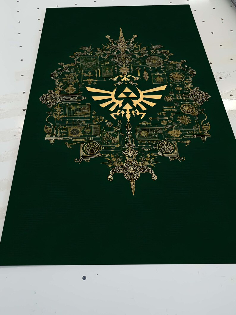 Zelda Symbol Rug: Legend of Zelda Game Room Decor - Etsy