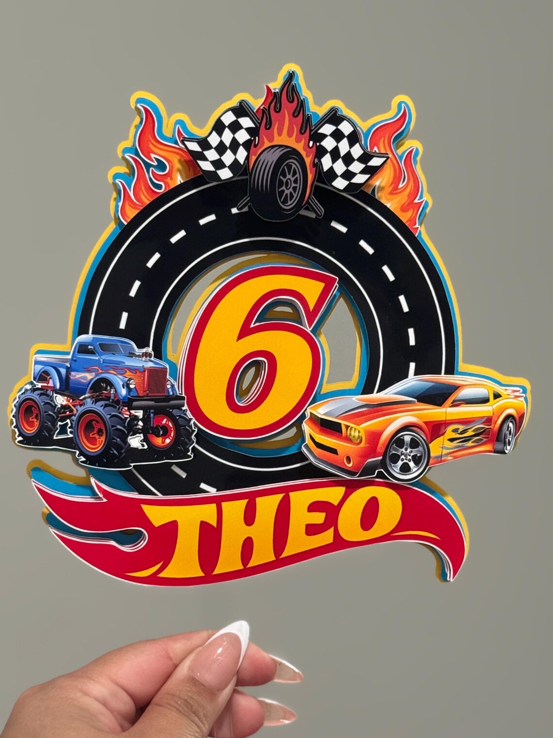 Hot Wheels Cake Topper - Etsy