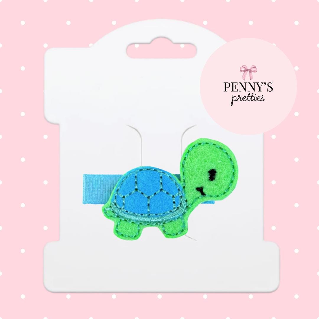 Sea Turtle Feltie Hair Clip - Beach Hair Clip - Ocean Hair Clip - Hair ...