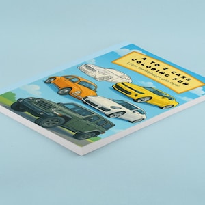 Cars Alphabet Coloring Book for Kids | Activity for Kids | Coloring ...