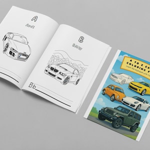 Cars Alphabet Coloring Book for Kids | Activity for Kids | Coloring ...