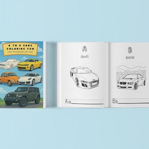 Cars Alphabet Coloring Book for Kids | Activity for Kids | Coloring ...