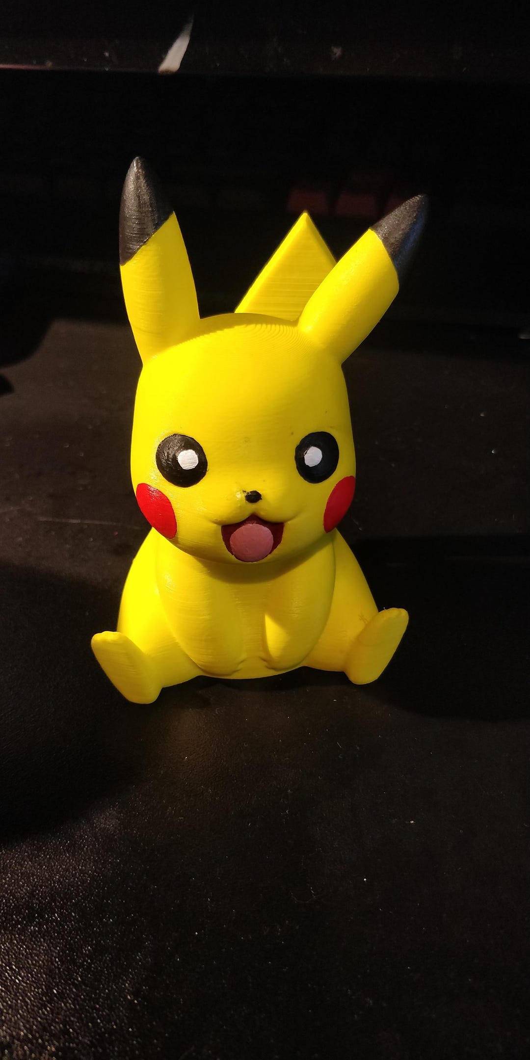Hand-painted 3D Printed Pikachu-inspired Figurine - Etsy
