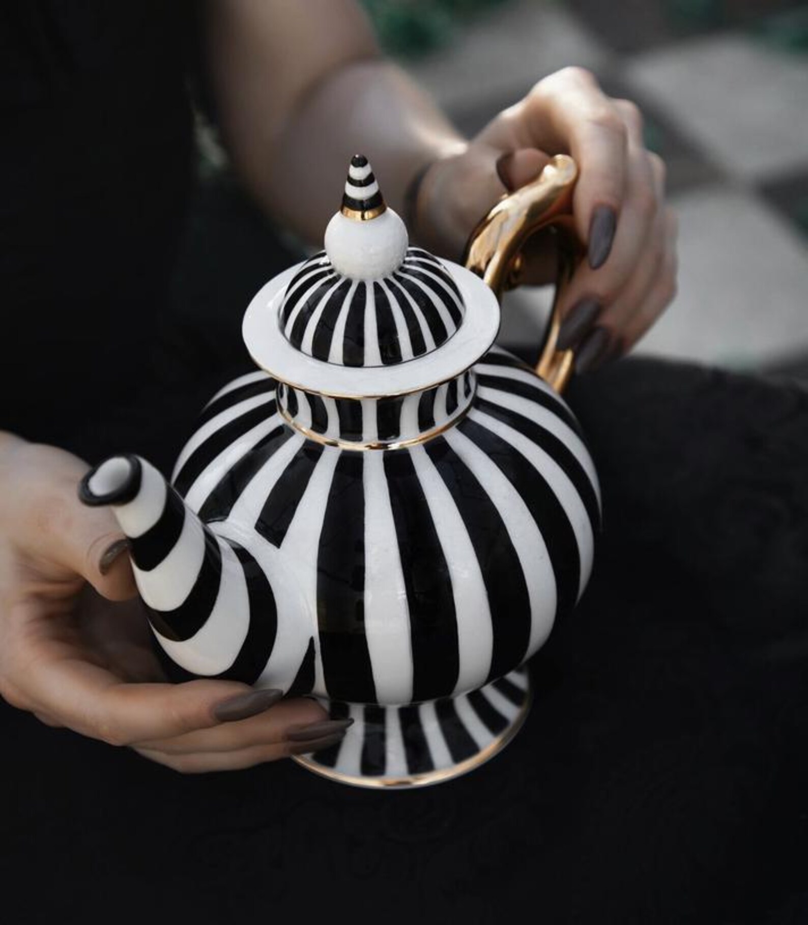 Grim & Ghostly Teapot - Etsy