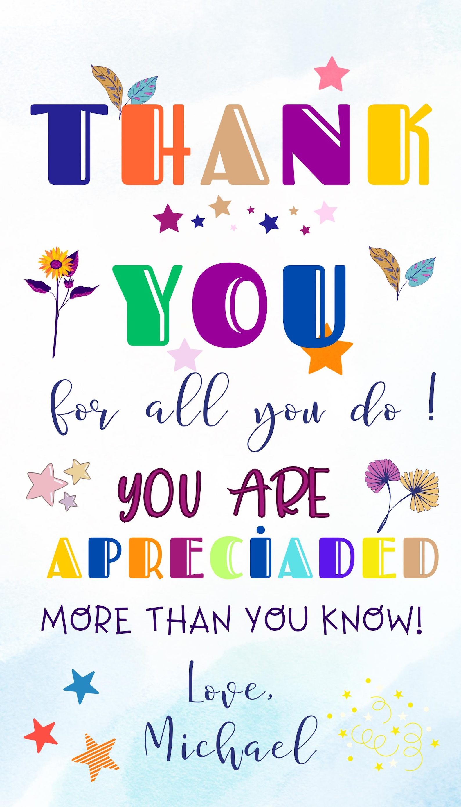 Editable Teacher Appreciation Week Gift Tags - Bright & Colorful Thank ...