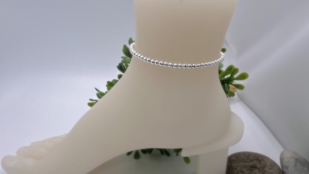 Silver Anklet, Stack Anklet, Sterling Silver Ankle Bracelet, Silver ...