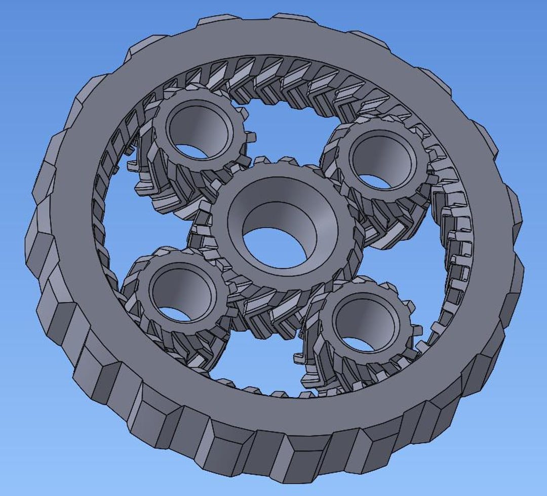 Planetary Gear Spinner - 3D Printed Mechanical EDC Toy - Etsy