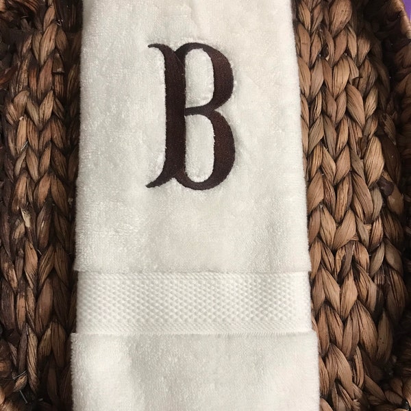 Monogram Hand Towel - Etsy