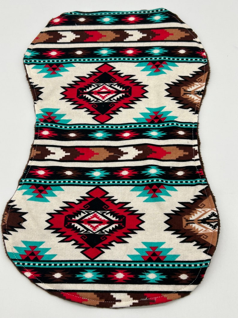 Western Flannel Burp Cloth: Soft Minky Backing - Etsy