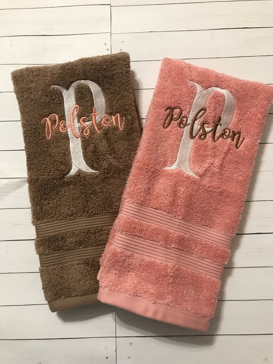 Monogram Hand Towel Set- Personalized Hand Towels-hand Towels ...