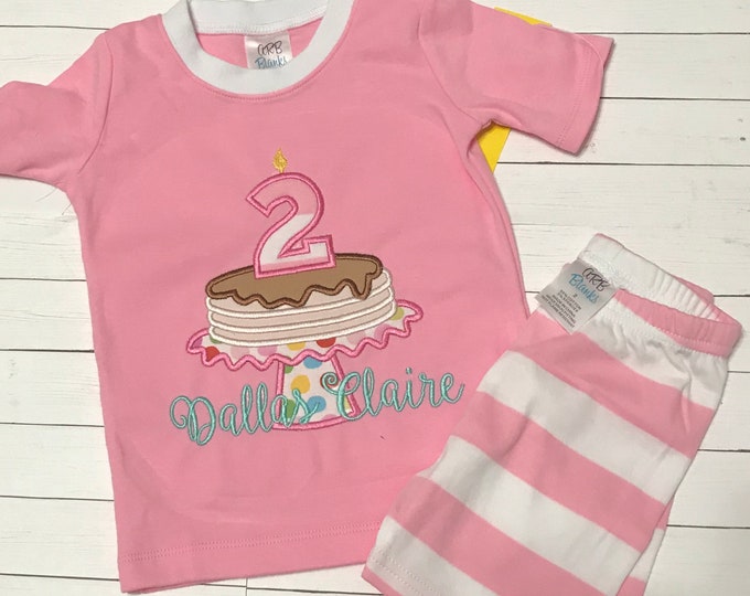 Birthday Pajamas Pancake Pajamas Kids Pajamas Pancake PJS - Etsy