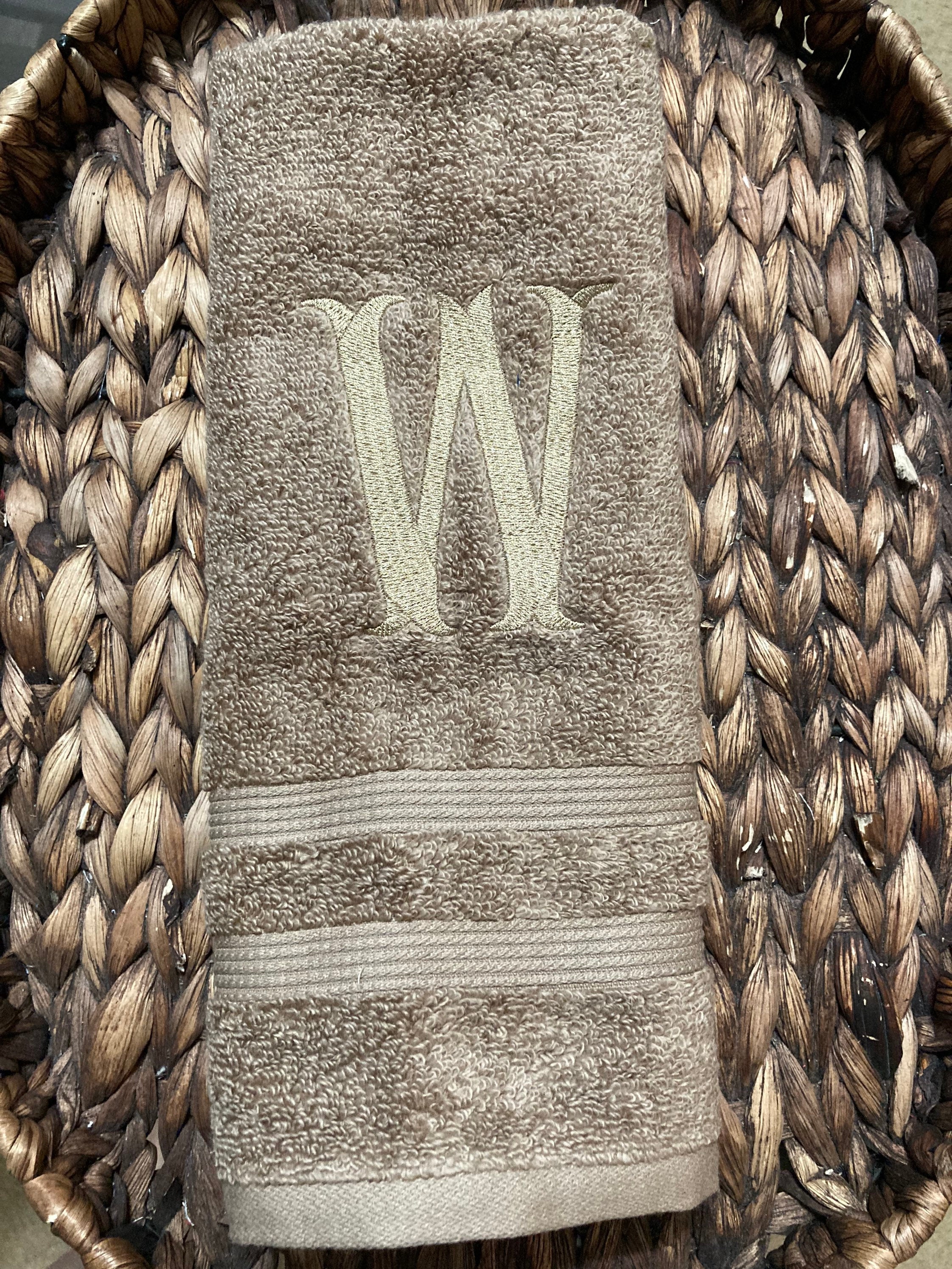 Monogram Hand Towel Personalized Hand Towel Hand | Etsy