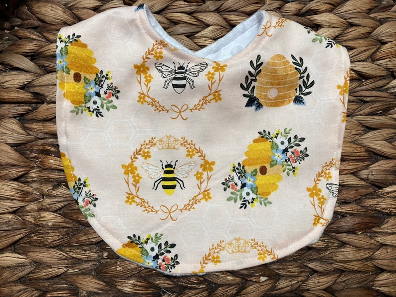 Bee Baby Bib Girls Baby Bibs Bumble Bee Bib Baby Girl Bib - Etsy