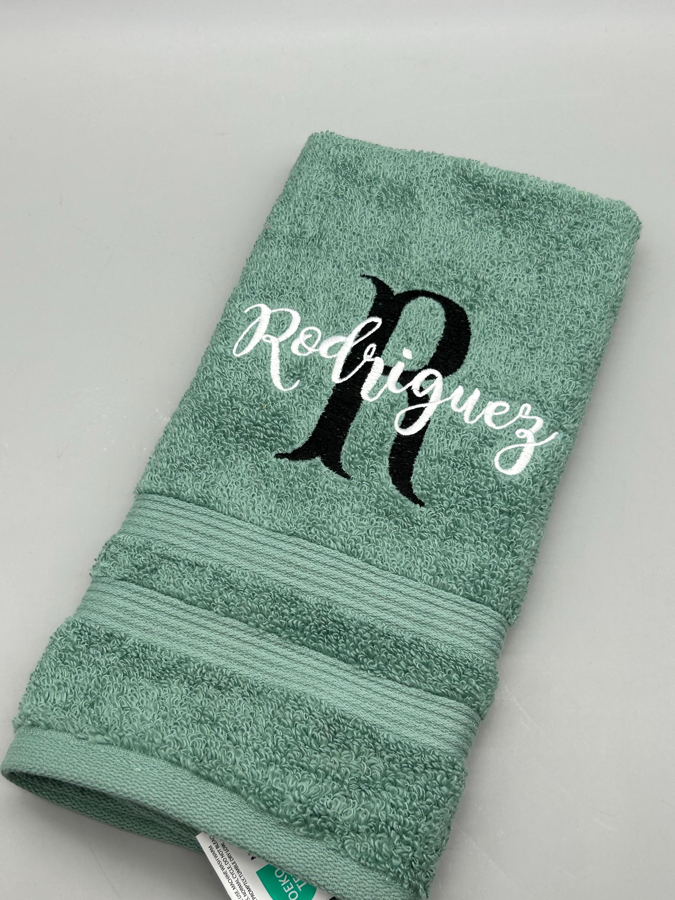 Monogrammed Hand Towel Set-personalized Hand Towel Set- Monogram Towels ...