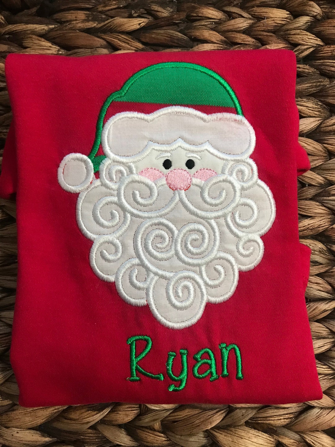 Santa Shirt- Boys Santa Shirt- Girls Santa Shirt- Personalized Santa ...