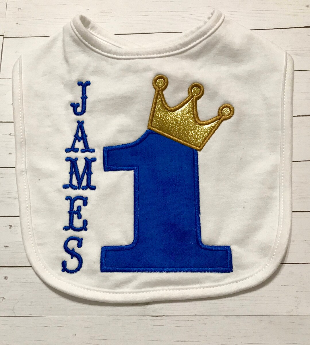 Prince First Birthday Bib-king First Birthday Bib-crown First Birthday ...