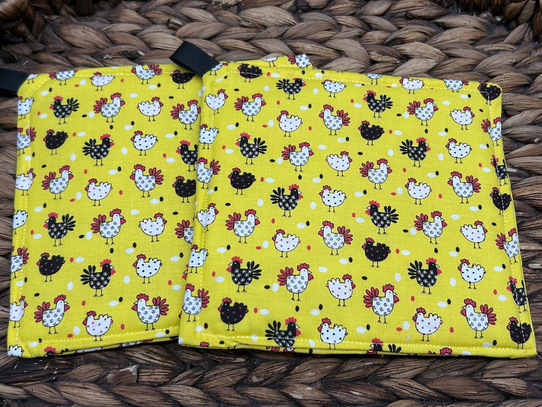Chicken Kitchen Potholder Set-kitchen Potholder Set- Chicken Kitchen ...